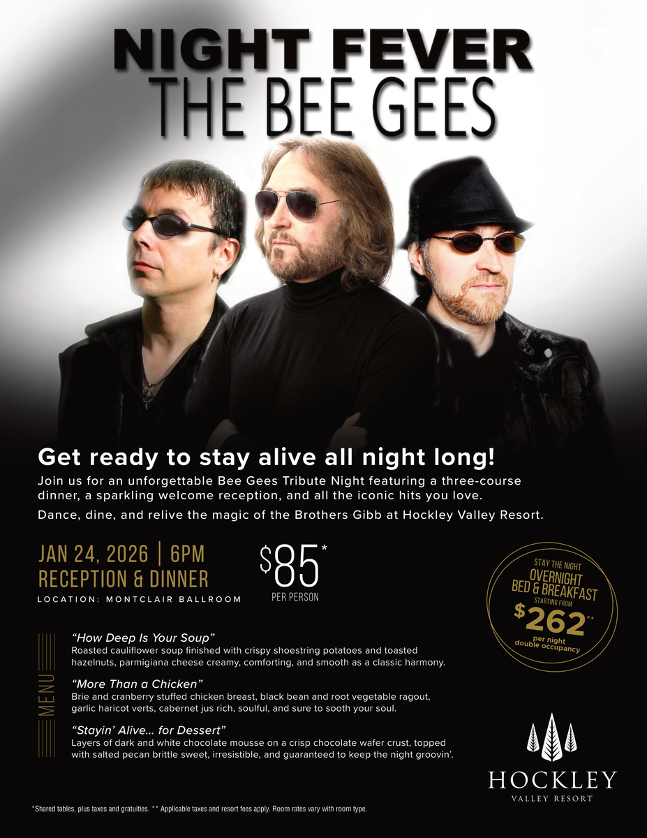 Night Fever: The Bees Gees – Hockley Valley Resort Shop